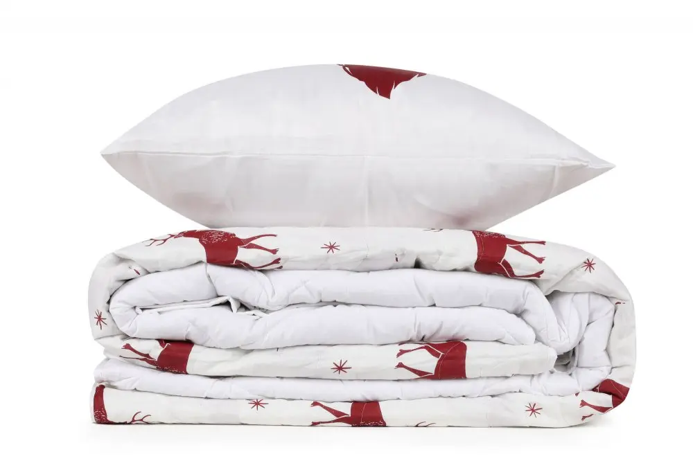 L`ESSENTIEL MAISON Geyik Set prekrivač i 2 jastučnice, 240 x 220 cm, Beli