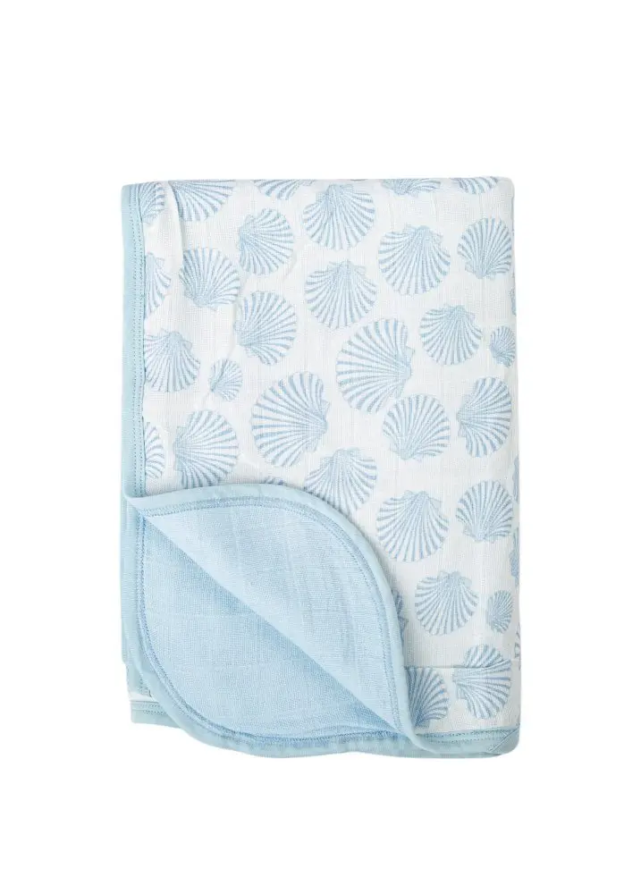L`ESSENTIEL MAISON Seashell Prekrivač za bebe, 120 x 120 cm, Plavi