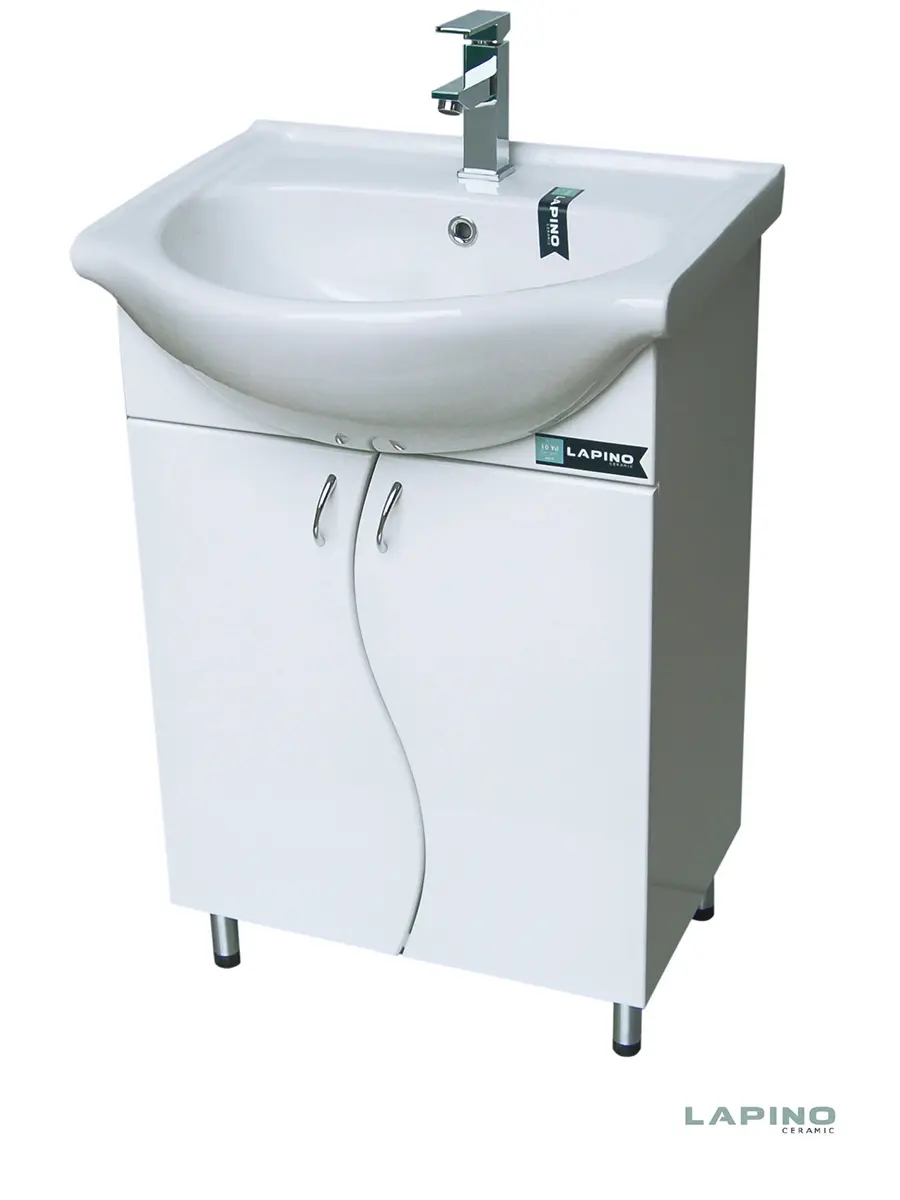 Lapino 5815 S Lavabo sa ormarićem, 55x85cm, Beli