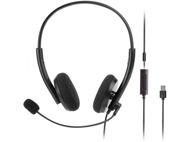 Slusalice za telefon PC headset 3.5mm + USB