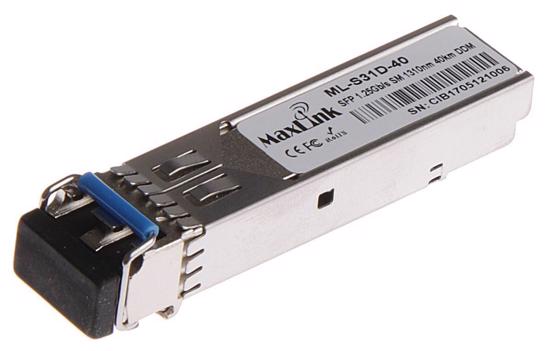 Maxlink 1.25G SFP optički modul,SM, 1310nm, 40km, 2xLC konektor,DDM