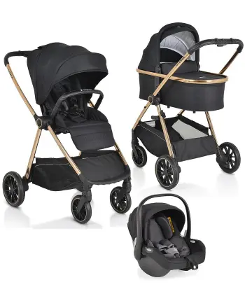 CANGAROO Kolica za bebe Hydra, 3u1, I-Size, Crna