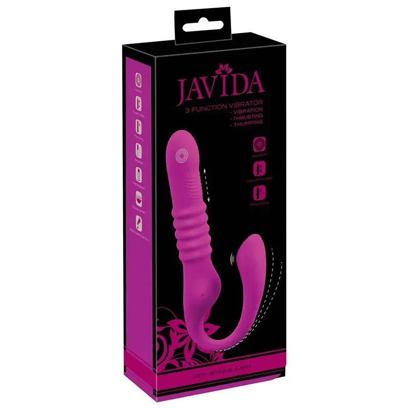 Javida Vibrator, Vodootporni, 14cm, Ljubičasti