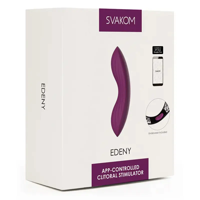 SVAKOM Edeny Vibrator, 11 Vibracija, Ljubičasti