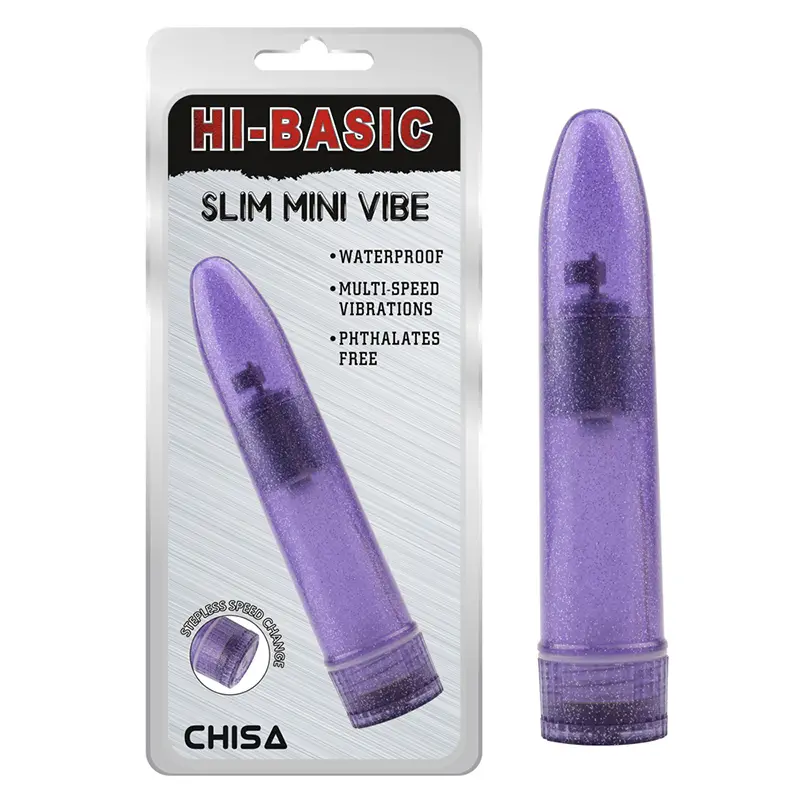 Slim Mini Vibe Vibrator, Ljubičasti, 13.2 cm