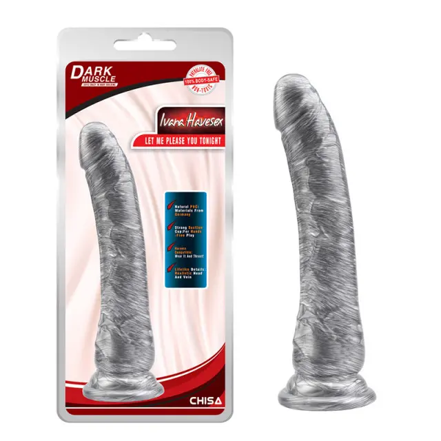 Mike Hawk Dildo, Srebrni, 22 cm