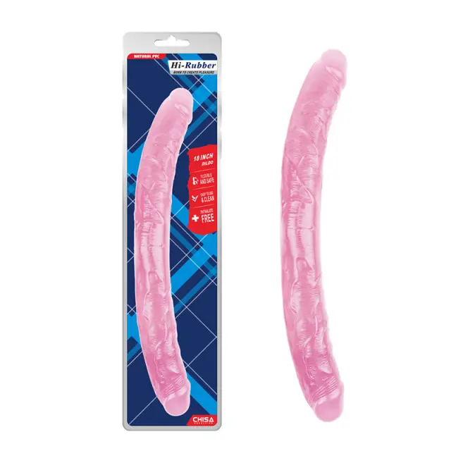 Dupli dildo, Roze, 46 cm