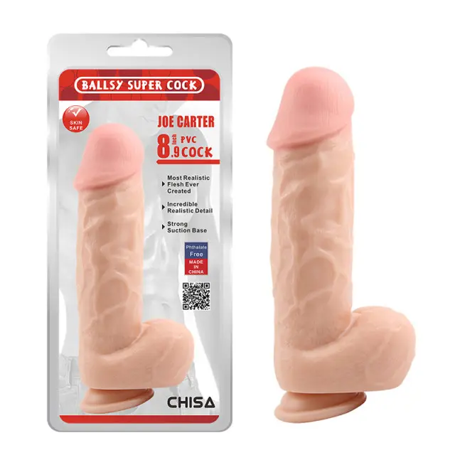 Joe Carter Debeli dildo, Boja kože, 22 cm