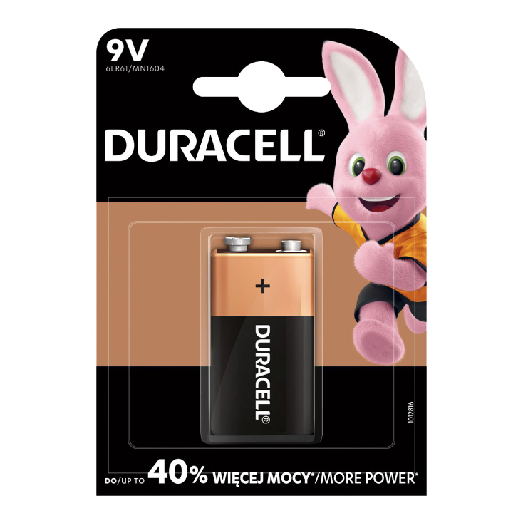 DURACELL Alkalna baterija 9V 6LR61/MN1604