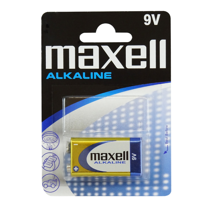 MAXELL Alkalna baterija 9V MAX-6LR61/BL1