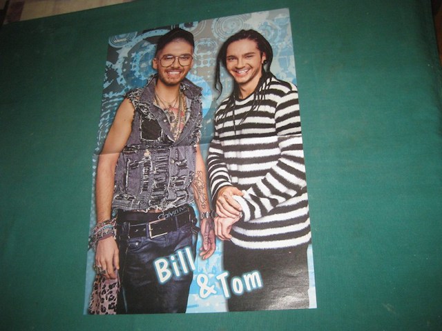 Poster (dvostrani) Bill i Tom Kaulitz, Austin Mahone