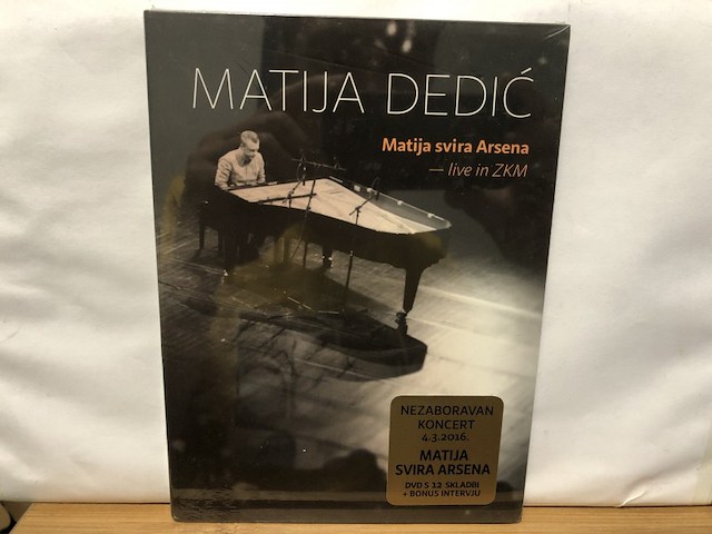 Matija Dedić ‎– Matija Svira Arsena - Live In ZKM DVD