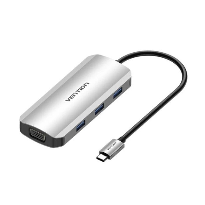 Docking station Vention TOIHB USB-C HDMI/VGA/3xUSB 3.0/PD 100W