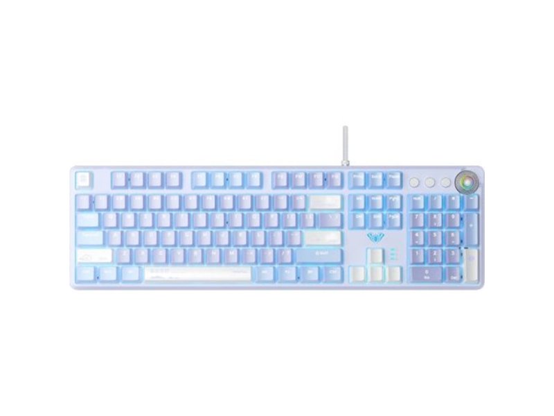 AULA TASTATURA F2088PRO PURPLE/WHITE, MEHANIČKA