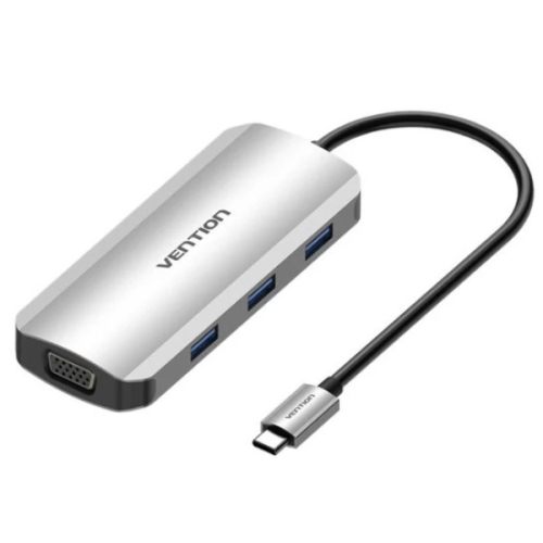 Docking station Vention TOIHB USB-C HDMI/VGA/3xUSB 3.0/PD 100W