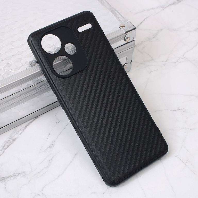 Maska Carbon fiber za Xiaomi Redmi Note 13 Pro Plus crna