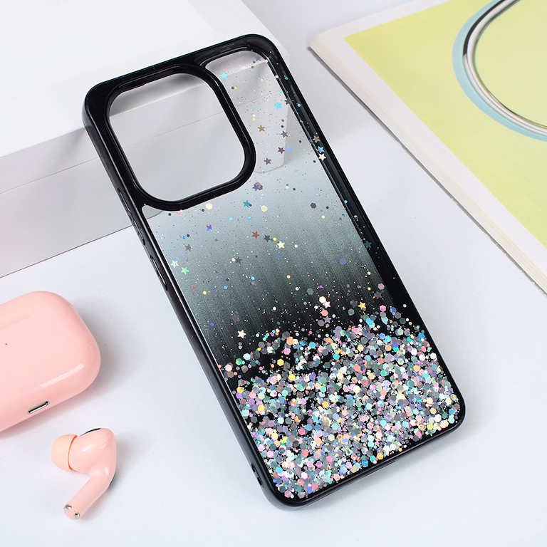 Maska Frame Glitter za Xiaomi Redmi Note 13 4G crna