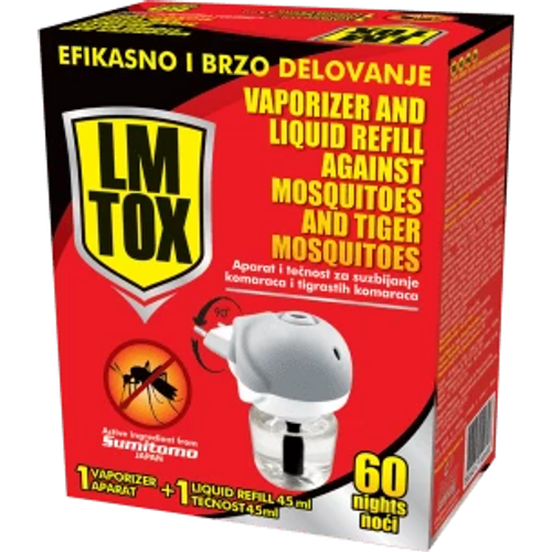 LM TOX aparat +tečnost protiv letećih insekata 45 ml