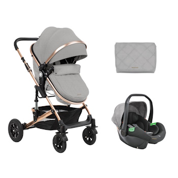 Kikka Boo kolica Amaia premium set 2u1 sa autosedištem I-Size Light Grey