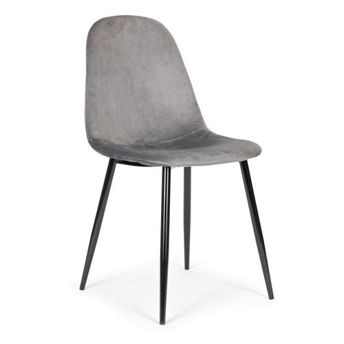 ModernHome Trpezarijske stolice set 4 kom Velvet siva J933 GRAY