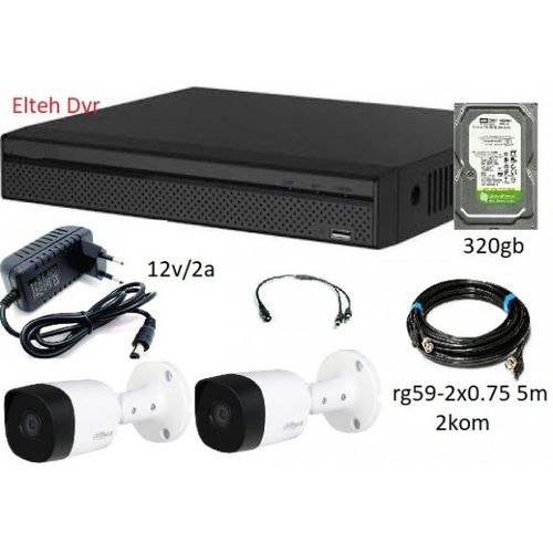 Dahua SET-02 * Kamere + DVR FULL HD 1TB, gotov kabl 2x10m (11690)