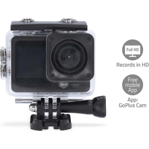 ACAM31BK Dual screen action cam with HD 1080p@30fps resolution Nedis