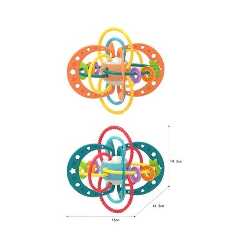 BBO Toys Igračka Za Bebe Lopta/Glodalica Sa Prstenovima 0M+ (HE0104)