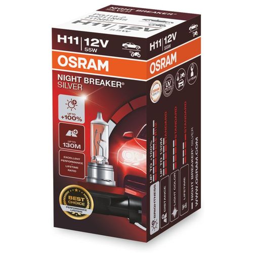 Sijalica H11 +100% OSRAM Night Breaker Silver