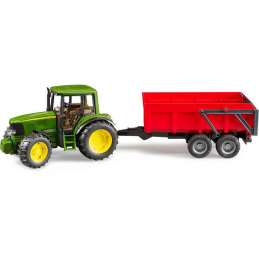 Traktor JD sa prikolicom crvenom 020576