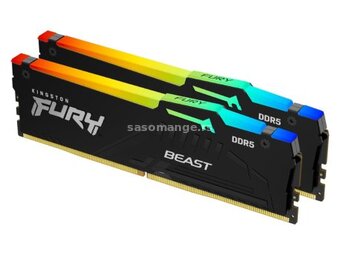 KINGSTON DIMM DDR5 32GB 2x16GB kit 6800MT/s KF568C34BBEAK2-32 FURY Beast Black RGB EXPO