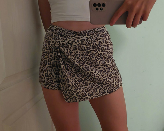 leopard skort - suknja šorts, nov