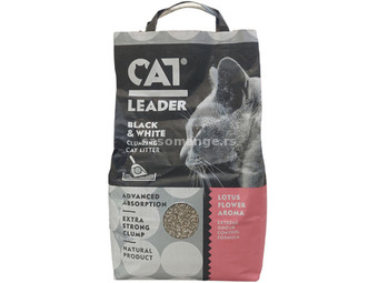 Cat leader posip za mačke - Clumping Black&amp;White Lotus floweer 5kg