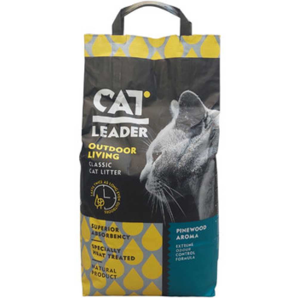 Cat leader posip za mačke - Clumping Outdoor Pinewood 5kg