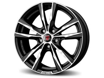 Alu felna 18X8.0J 5/114.3 ET40 72.3 REDS K2 Matt Black Polished