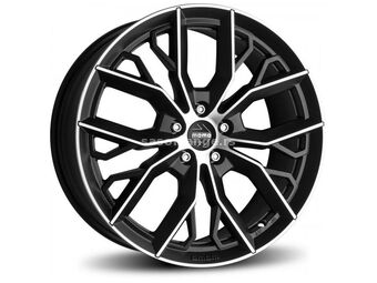 Alu felna 18X8.0 5/112 ET40 79.6 Momo Massimo Matt Black Diamond Cut