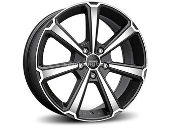 Alu felna 17X7.0 4/100 ET40 72.3 Momo Legend Matt Black Polished