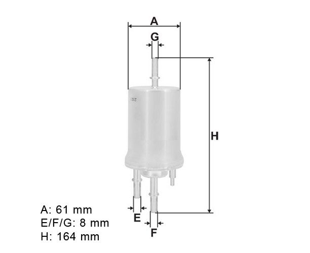 Filter goriva MFilter DF3527 - PP836/3 - CFF100276 - 38483