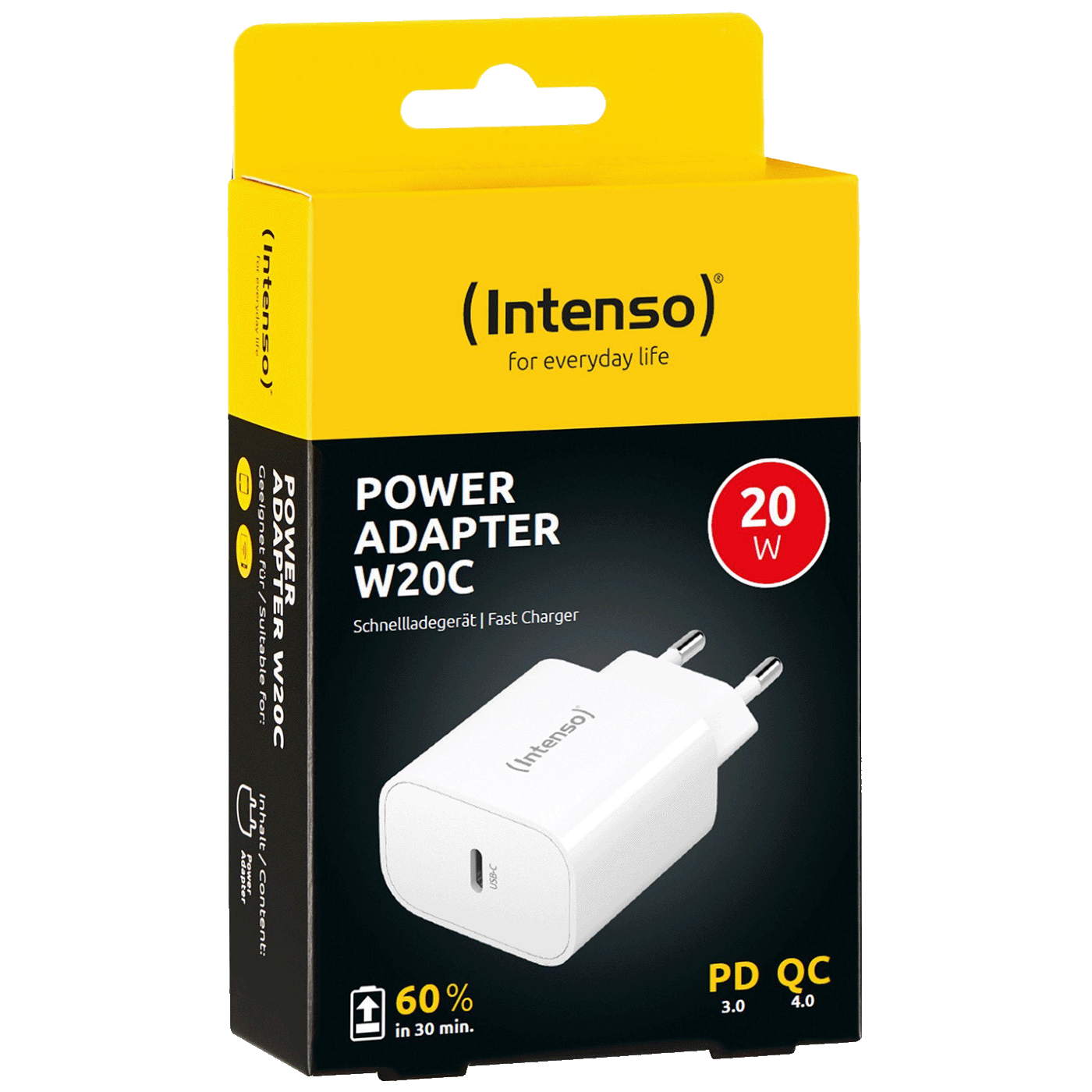 (Intenso) Punjač kućni, brzi, USB-C, 3A, 20W – Power Adapter W20C