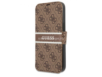 Maska na preklop Guess Bk Pu 4G Stripe za iPhone 13 Pro braon