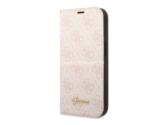 Maska na preklop Guess PC/ TPU 4G Metal Camera Outline Book za iPhone 14 Pro Pink