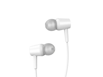 DENMEN DR02 Slušalice- handsfree 3,5mm sa mikrofonom BELE