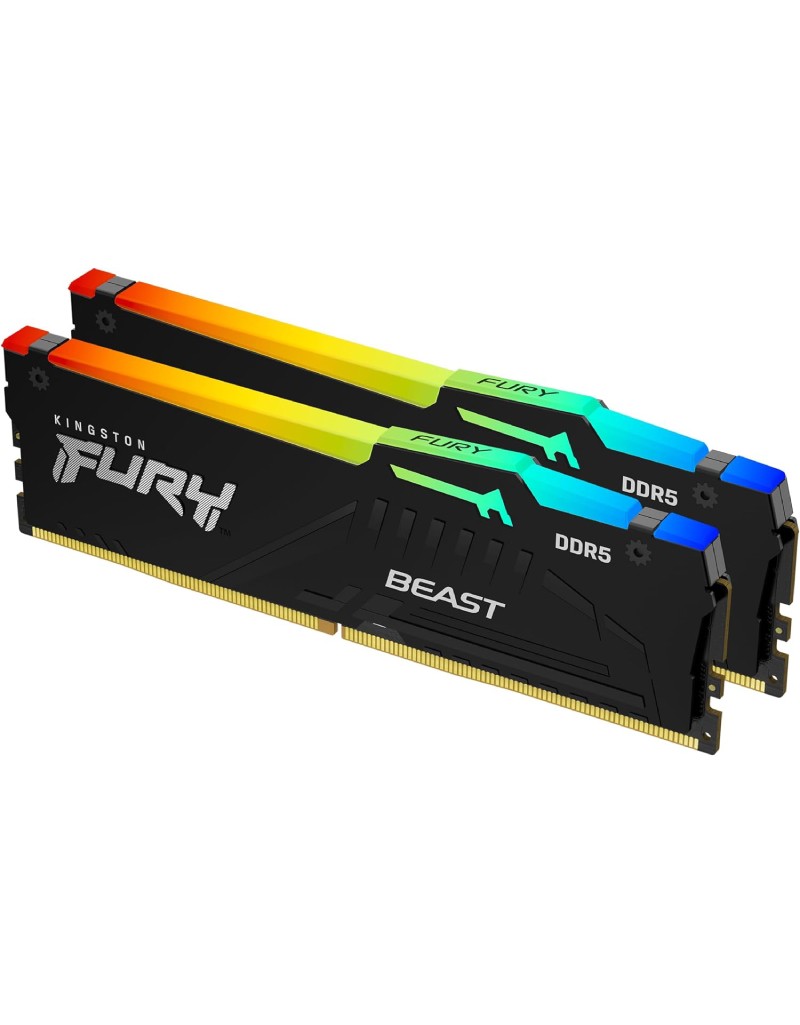 KINGSTON DIMM DDR5 32GB (2x16GB kit) 6800MT/s KF568C34BBEAK2-32 FURY Beast Black RGB EXPO