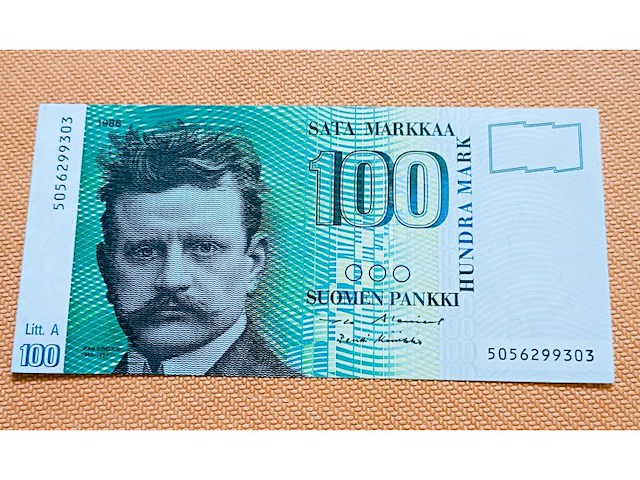 Finska 100 markka 1986 UNC