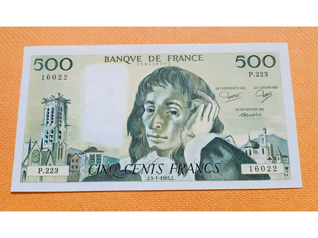 Francuska 500 franc 1985