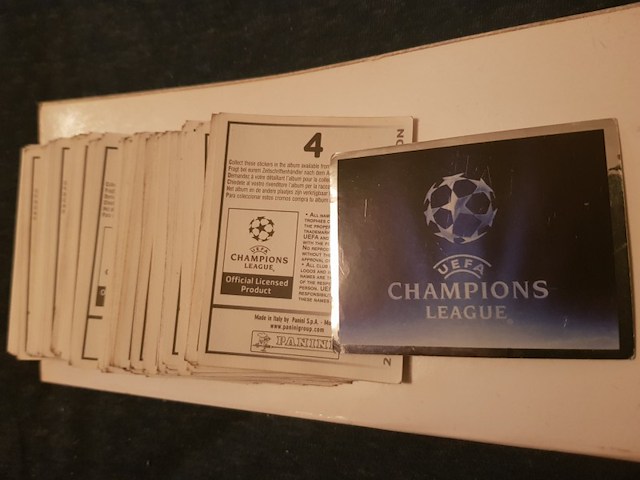 Slicice Champions League 2007 2008 Panini,Liga sampiona