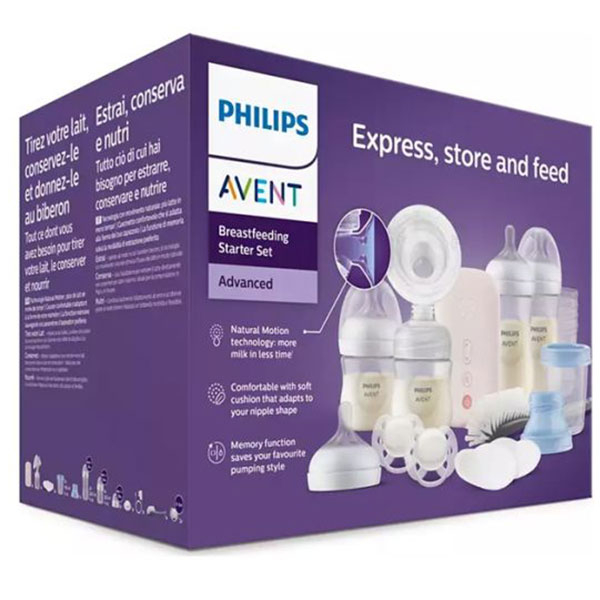 Set za dojenje sa električnom pumpicom gift set 1791 Avent SCD340/31