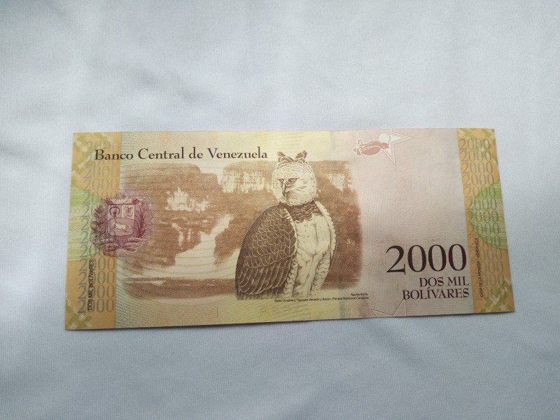 Venecuela 2.000 bolivara,2016 god.UNC