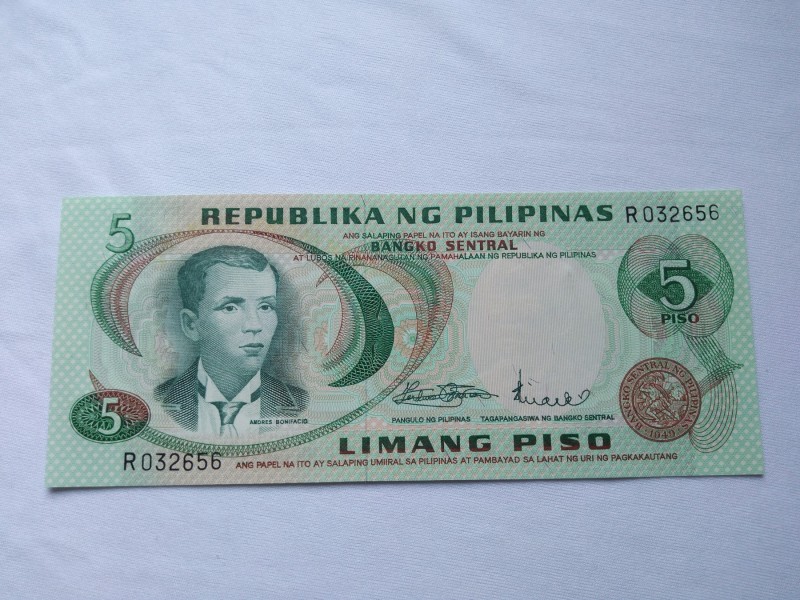 Filipini 5 piso,1969 god.UNC,P 143,retko