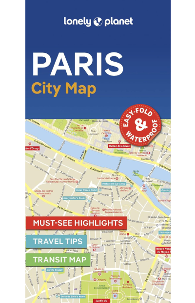 Lonely Planet Paris City Map