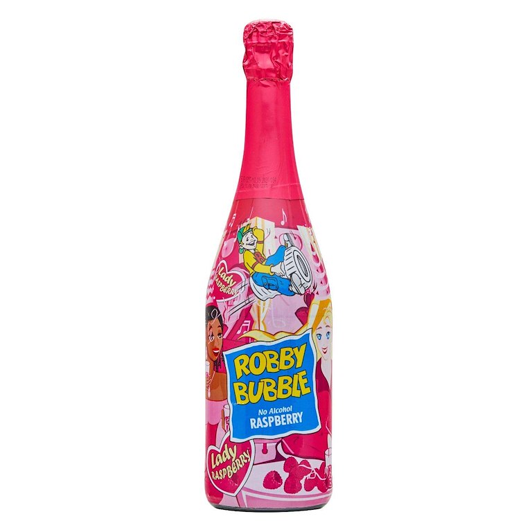 Sok gazirani robby bubble malina 0,75l